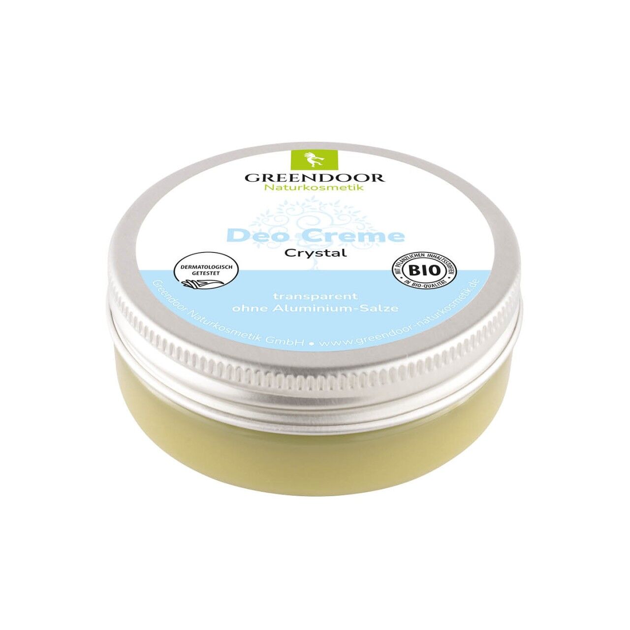 Deo Creme crystal, transparent und vegan, ohne Zinkoxide
